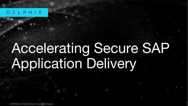 Accelerating Secure Sap Application Delivery Ppt Free Download