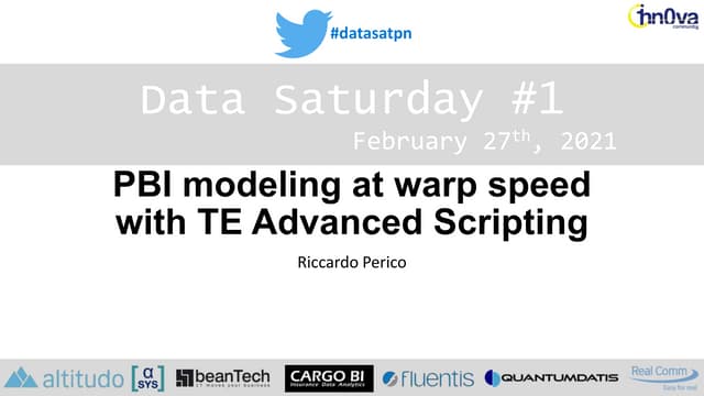 Datasaturday 1 Pbi Modeling At Warp Speed With Tabular Editor 2636