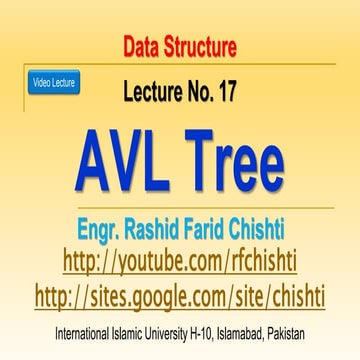 Data Structures and Agorithm: DS 17 AVL Tree.pptx