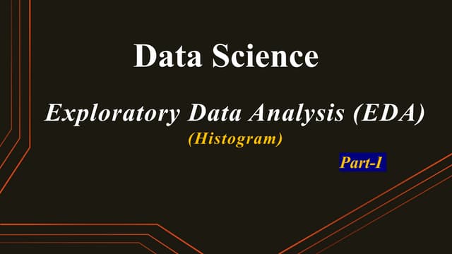 Exploratory Data Analysis (EDA) .pptx | Computing | Technology & Computing