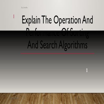 Data Operatons And Searching And Sorting Algorithms Ppt 9605