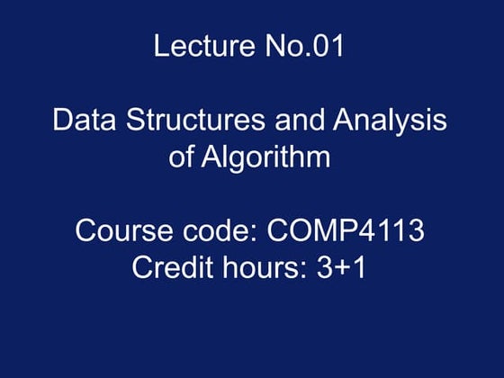 Introduction To Data Structures And Algorithms Ppt 9457