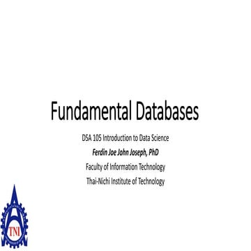 2019 Dsa 105 Introduction To Data Science Week 5 Ppt 4712