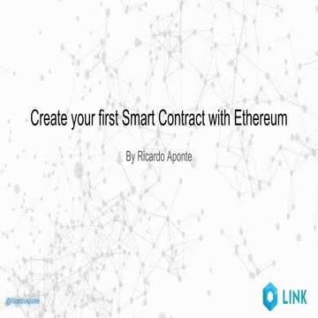 Create your first Smart Contract with Solidity | PPT