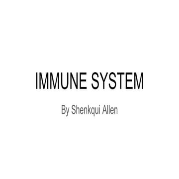 Inmune system overview , a overview of the IS | PPTX
