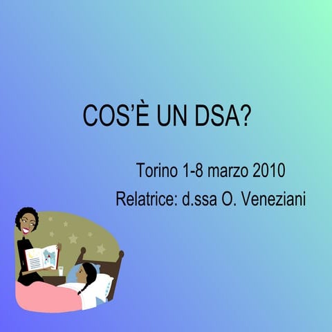 DSA: Disturbi Specifici dell'Apprendimento | PPTX