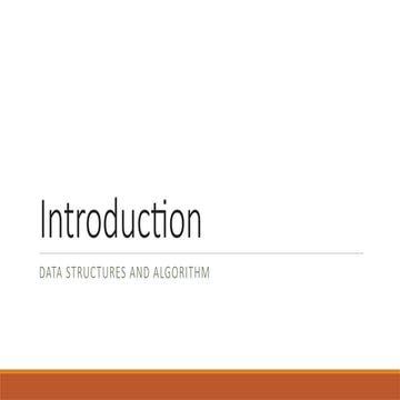 DSA Lec 02 - Introduction Presentation | PPT