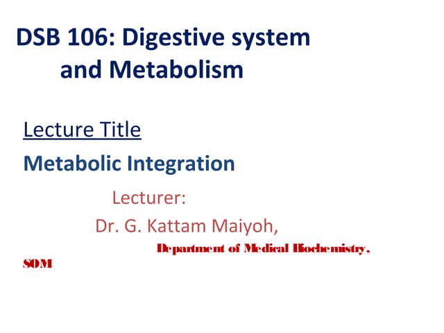 FEED FAST CYCLE DETAILS. METABOLISM IN WEL FED AND FASTING STATE | PPTX