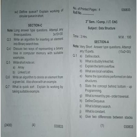 important practicals of Data structures. | PDF