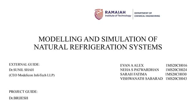 Modeling Refrigeration Systems in Simscape.pdf | Chemistry | Science