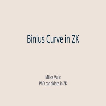 [DSC Europe 24] Milica Vulic - Binius Curve in ZK.pptx