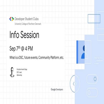 DSC UCN - Intro Session | PPT