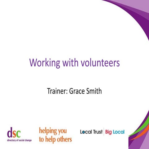 Working with volunteers | PDF