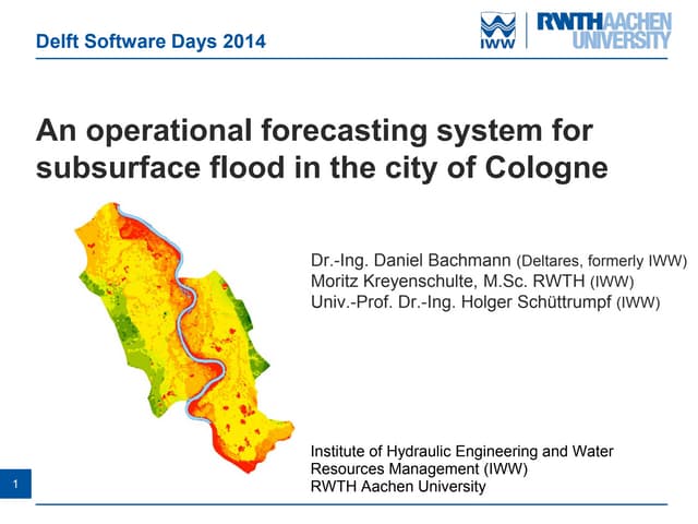 Dsd Int 2014 Openmi Symposium An Operational Forecasting System For