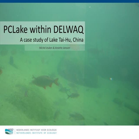 DSD-INT 2014 - Symposium 'Water Quality and Ecological modelling' - PC-Lake within Delwaq for ...