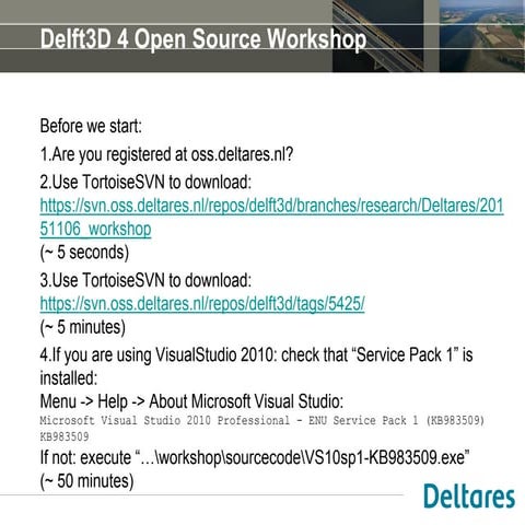 Dsd Int 2015 Delft3d 4 Open Source Workshop Adri Mourits Ppt