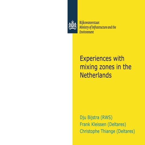 DSD-INT 2015 - identification of mixing zones in the EU – a tiered ...