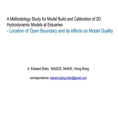 DSD-INT 2018 A Methodology Study for Model Build and Calibration of 2D ...