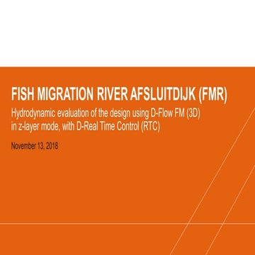 DSD-INT 2018 Fish migration River Afsluitdijk (FMR) - Hydrodynamic ...