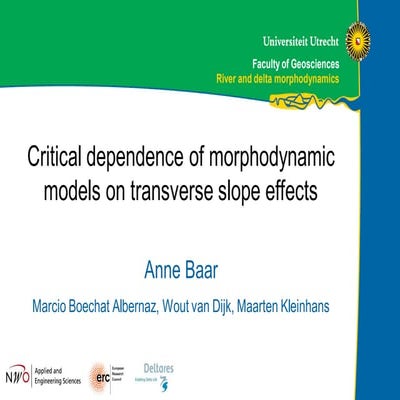 DSD-INT 2018 Critical dependence of morphodynamic models on transverse ...