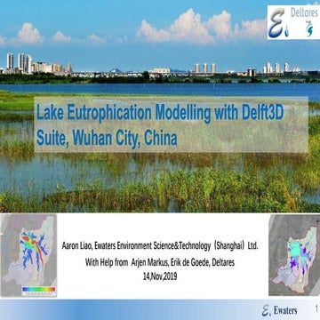 DSD-INT 2019 Lake Eutrophication Modelling with Delft3D Suite, Wuhan ...