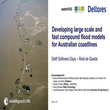 DSD-INT 2022 Developing large scale and fast compound flood models for ...