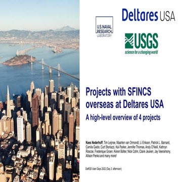 DSD-INT 2022 Projects with SFINCS overseas at Deltares USA - Nederhoff ...