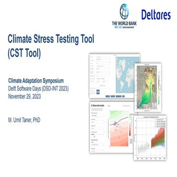 DSD-INT 2023 Demo Climate Stress Testing Tool (CST Tool) - Taner | PPT