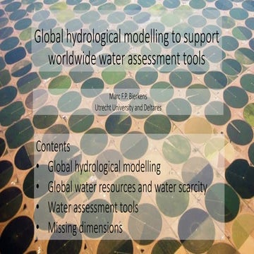 DSD-INT 2023 Global hydrological modelling to support worldwide water ...