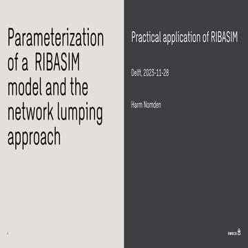 DSD-INT 2023 Parameterization of a RIBASIM model and the network ...
