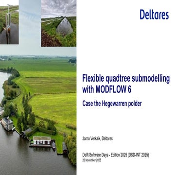 DSD-INT 2025 Flexible quadtree submodelling with MODFLOW 6 - Case ...