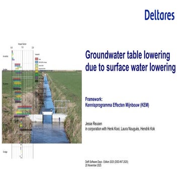 DSD-INT 2025 Groundwater table lowering due to surface water lowering ...