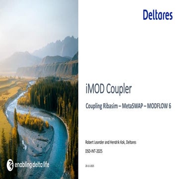 DSD-INT 2025 iMOD Coupler - coupling Ribasim – MetaSWAP – MODFLOW 6 ...