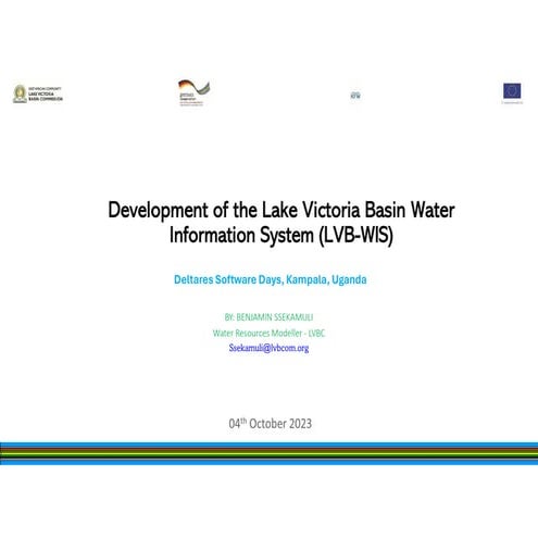 DSD-Kampala 2023 Development of the Lake Victoria Basin Water Information System - Ssekamuli | PDF