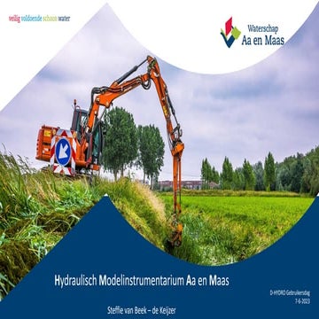 DSD-NL 2023 Hydraulisch Modelinstrumentarium Aa en Maas - de Keijzer | PPT