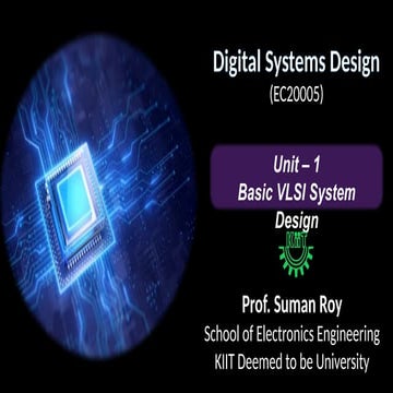 Digital system design for the vlsi system | PPTX