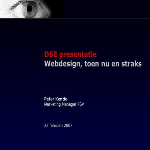 DSE presentatie 1 | PPT