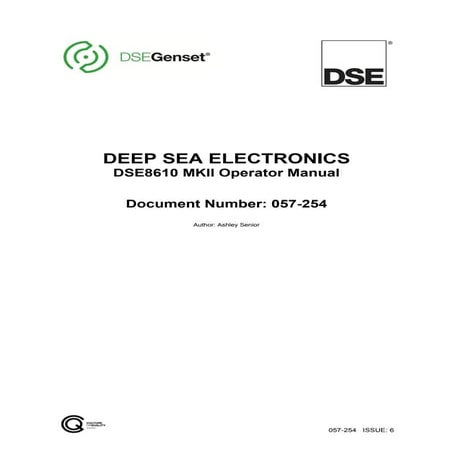 DSE8610-MKII-Operator-Manual.pdfjhgvcjhgff | PDF