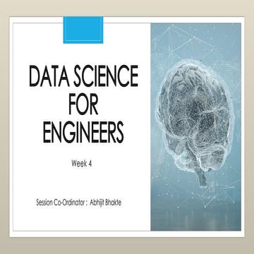data science for engineers ntetl pore point preesnetation | PDF