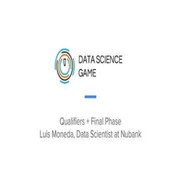 Data Science Game 2017 - Machine Learning Meetup Presentation | PDF