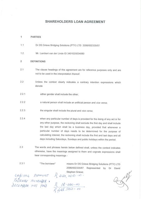 Affidavit of 83 year old Mr Lambert Van Der Linde defrauded by Dr DS ...