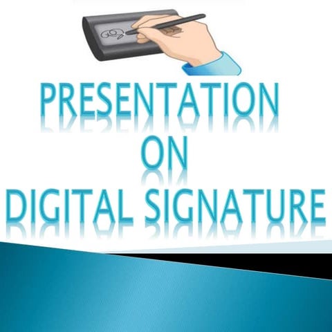 Digital signatures | PPT