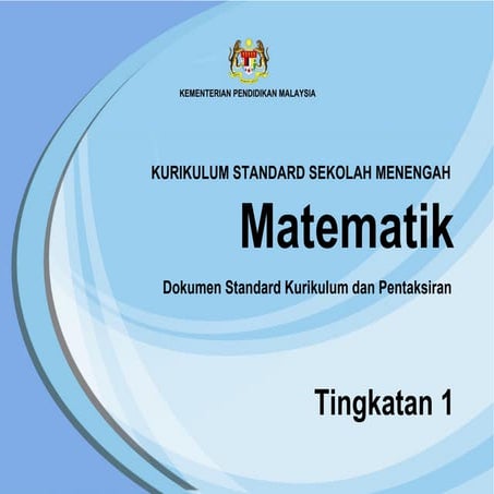 Dskp kssm matematik tingkatan 1 | PDF