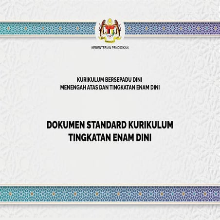 DOKUMEN STANDARD KURIKULUM STAM 2025 TERBARU | PDF