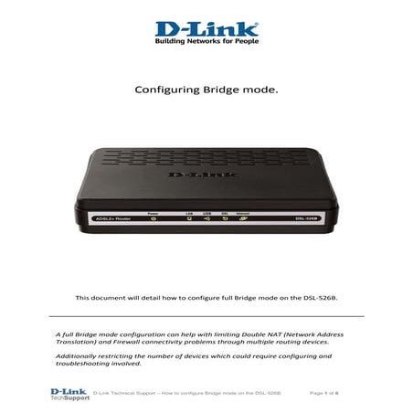 Dsl 526 b-how-to_configure_bridge_mode | PDF