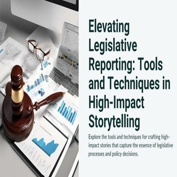 Elevating Legislative Reporting: Tools and Techniques | PPT
