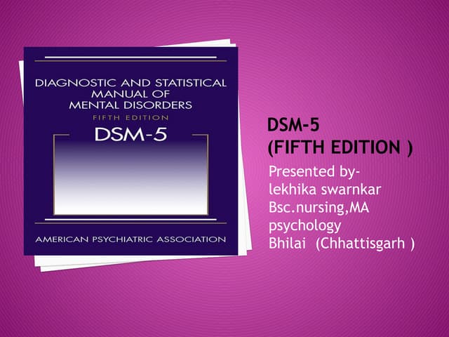 Differences between DSM - IV and DSM 5 | PPT