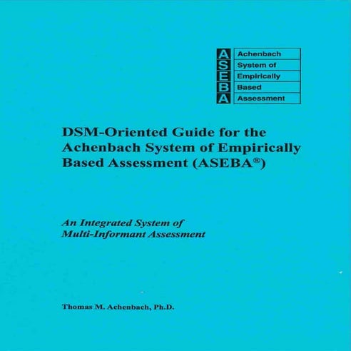 DSM-Oriented-Guide-for-the-ASEBA.pdf | Educational Assessment | Education