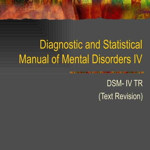 Dsm guidelines | PPT