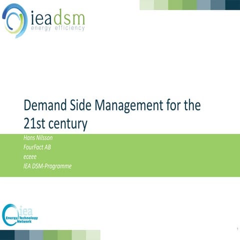 Demand side management for the 21st century | PDF